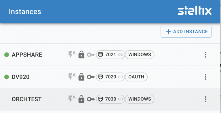 Instances - Documentation at Steltix