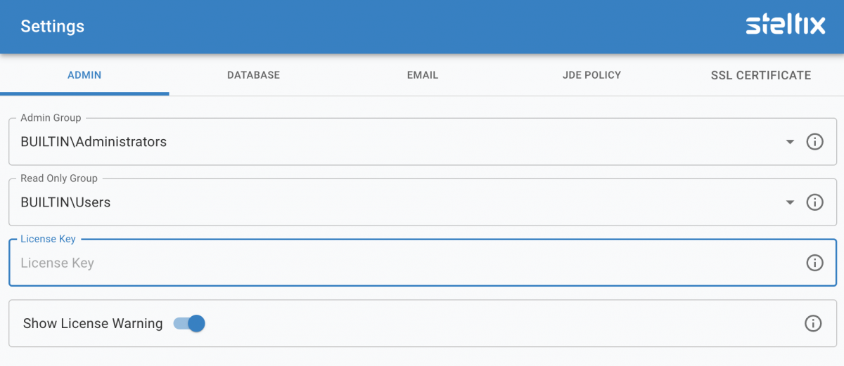 Admin - Documentation at Steltix