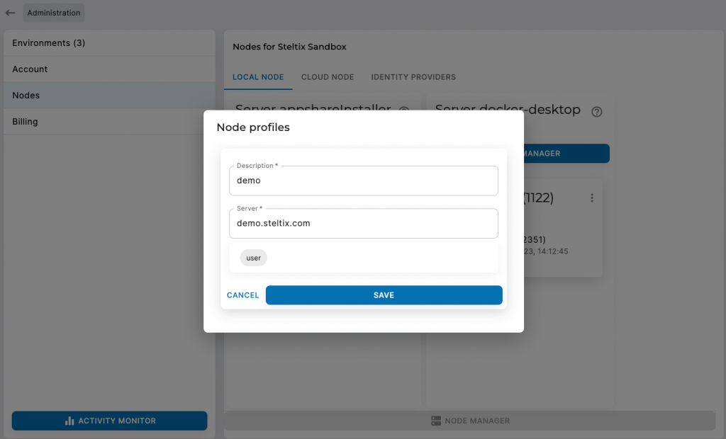 Customer Private Node - Documentation at Steltix