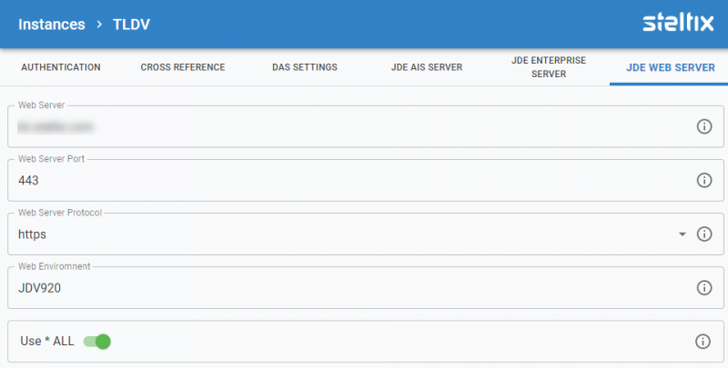 JDE Web Server - Documentation at Steltix