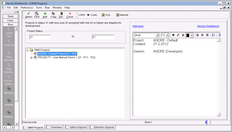 Version Workbench User Guide - Documentation at Steltix