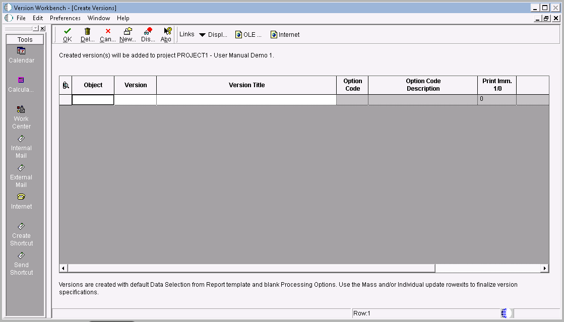 Create Versions - Documentation at Steltix