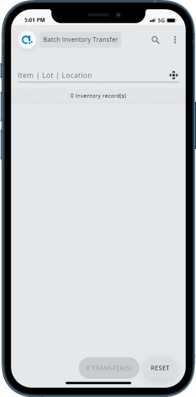 Batch Inventory Transfer - Mobile App for JD Edwards
